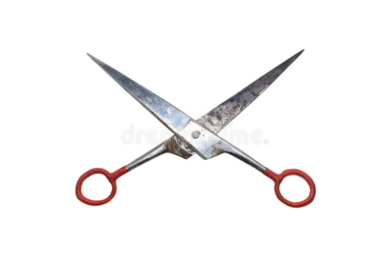 The Old Scissors are Separated Stock Photo - Image of handle, equipment ...