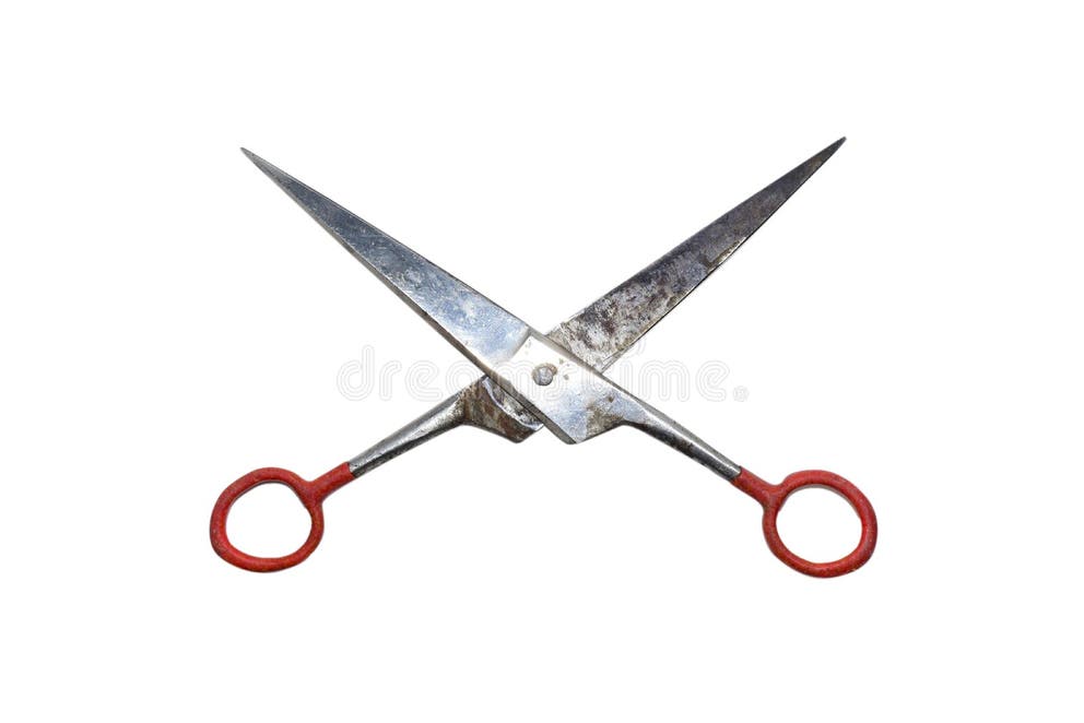The Old Scissors are Separated Stock Photo - Image of handle, equipment ...