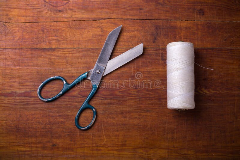 Old Scissors on Wooden Background Stock Photo - Image of dirty ...
