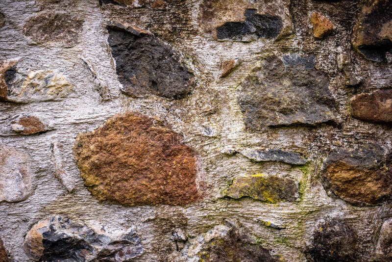 Old Scottish Stone Wall Texture Stock Photo - Image of structure ...