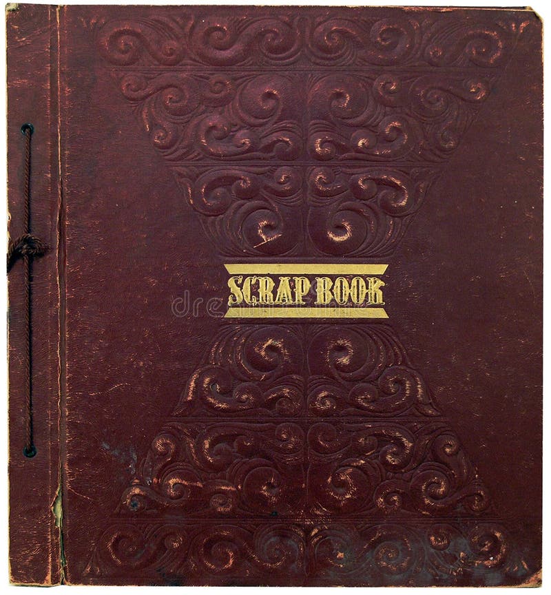 Old scrap book stock photo. Image of brown, worn, pattern - 504234