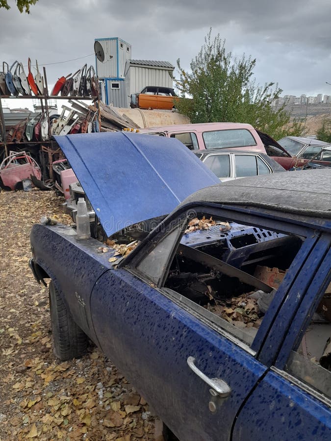 Old scrap vehicle stock photo. Image of asphalt, transport - 200418284