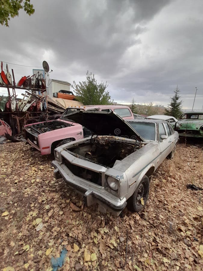 Old scrap vehicle stock image. Image of transport, asphalt - 200418469
