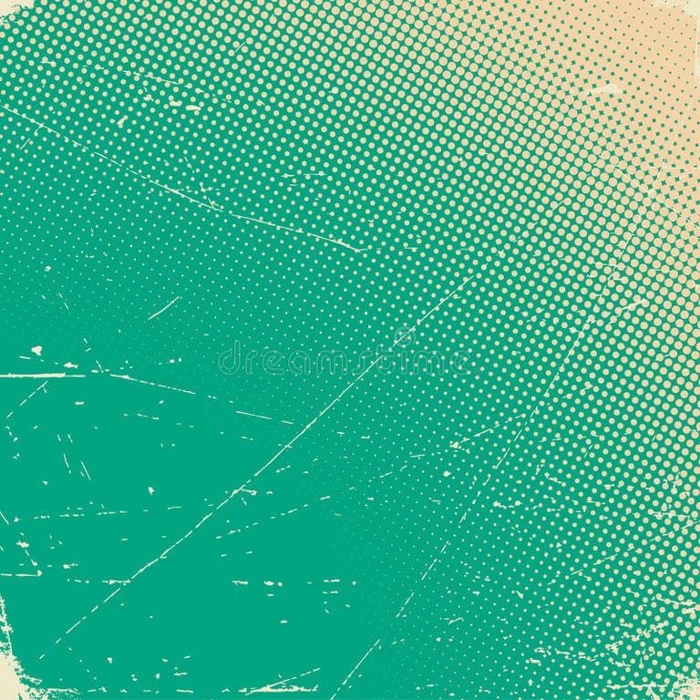 Old Scratched Card with Halftone Gradient Stock Vector - Illustration ...