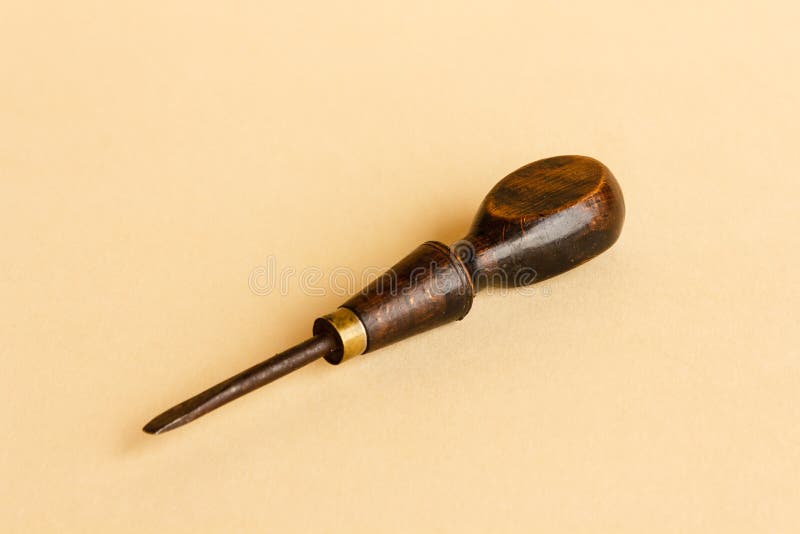 Old Screwdriver of the Eighteenth Century Stock Photo - Image of wood ...
