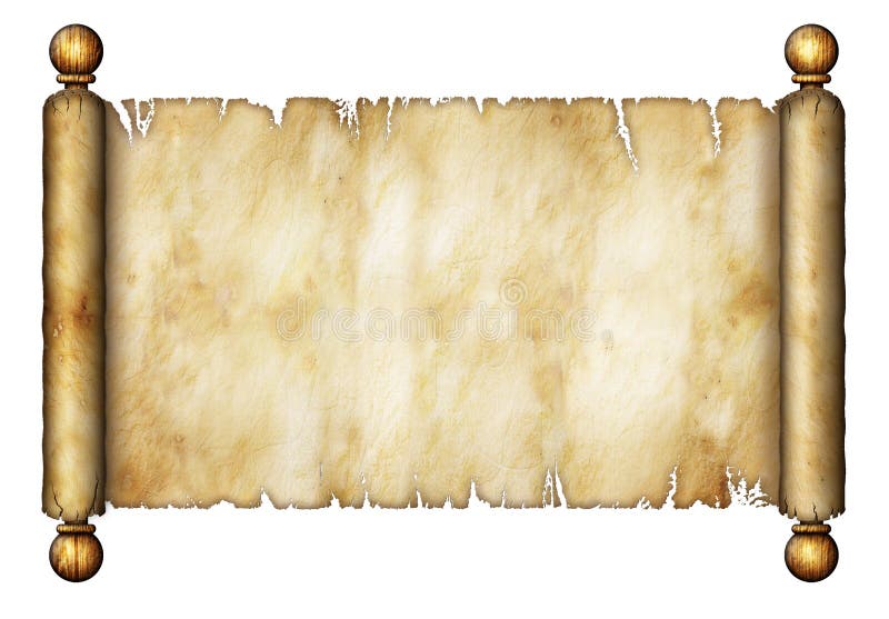 Old Scroll stock illustration. Illustration of frayed - 29409193