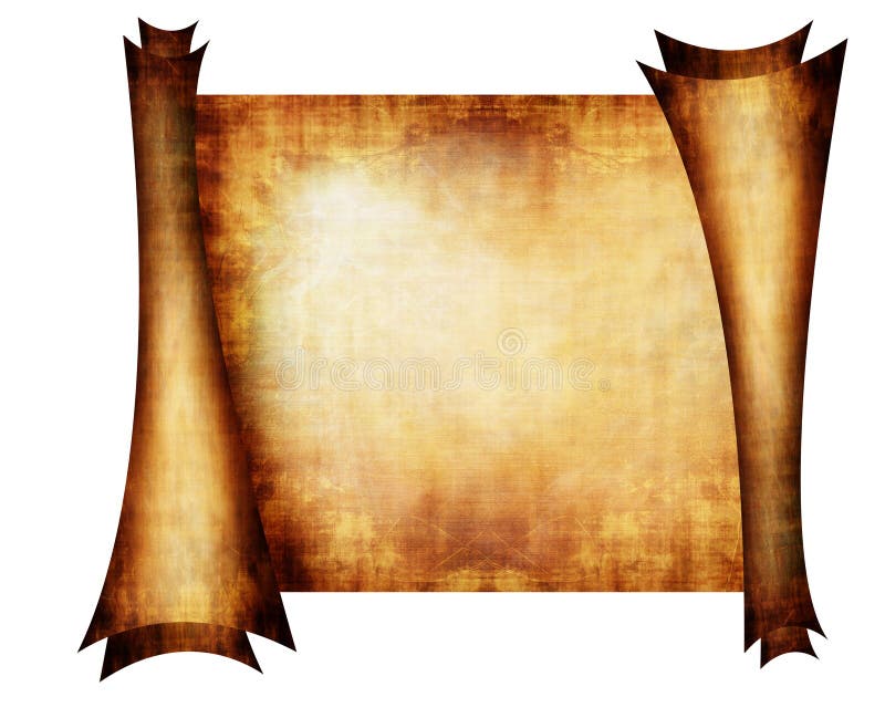 Old scroll stock illustration. Illustration of grungy - 4547319