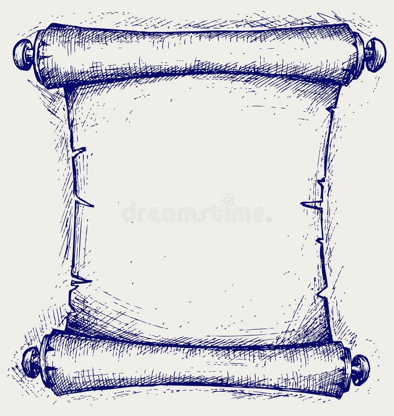 Old scroll stock vector. Illustration of coal, paper - 30886044