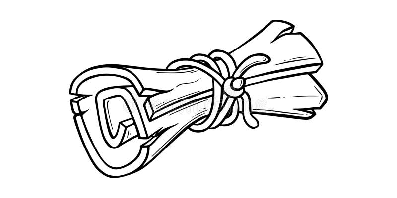Scroll. Sketch. Rolled Up Sheet of Blank Paper. Place for Text Stock ...