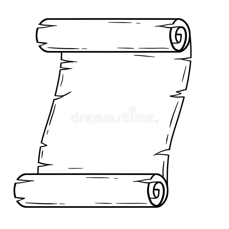 Old Scroll. Template for Antique Text Stock Vector - Illustration of ... Old Scroll. Template for Antique Text Stock Vector - Illustration of ...
