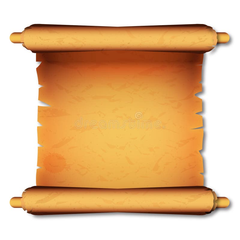 Old scroll vector stock vector. Illustration of manuscript - 16183541