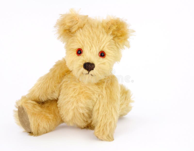 Scruffy Old Teddy Bears on a Child S Bed Stock Photo - Image of comfort ...