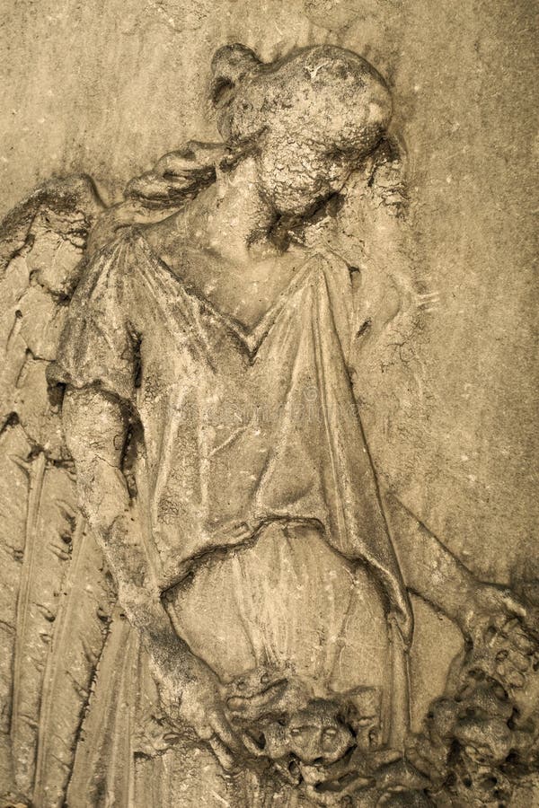 Old sculpture stock image. Image of material, angel, abstract - 3382939