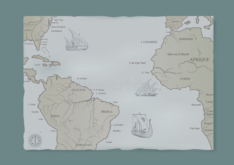 The old sea charts stock vector. Illustration of shape - 85830109