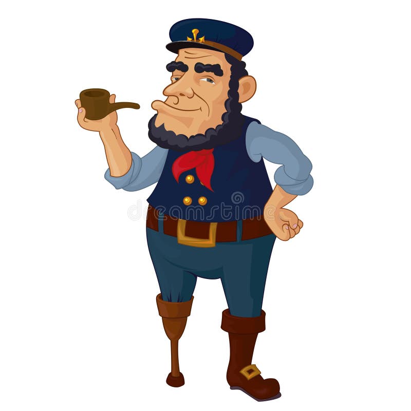 Old Seaman stock vector. Illustration of nautical, smiling - 41878170