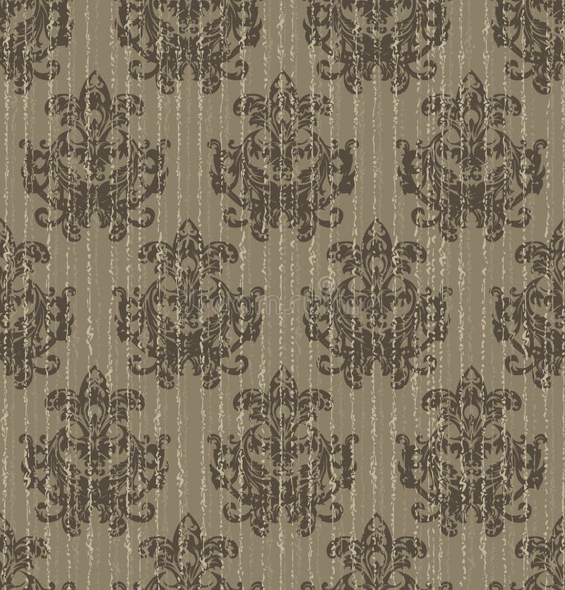 Old Seamless Wallpaper Baroque Stock Vector - Illustration of retro ...
