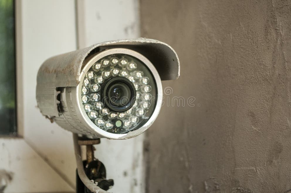 An old security camera stock photo. Image of light, electronic - 118337804