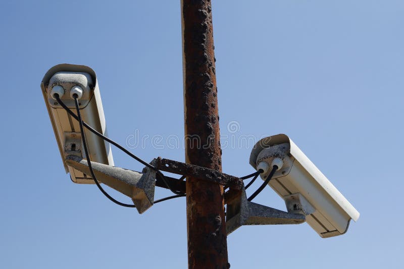 Old security camera stock photo. Image of urban, street - 42600824