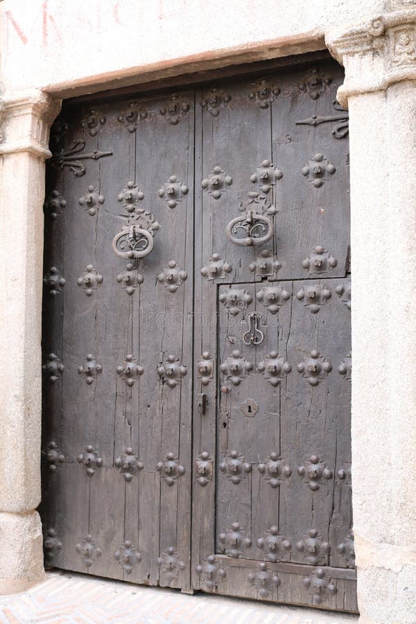 Medieval Double Doors stock image. Image of brown, large - 99105937