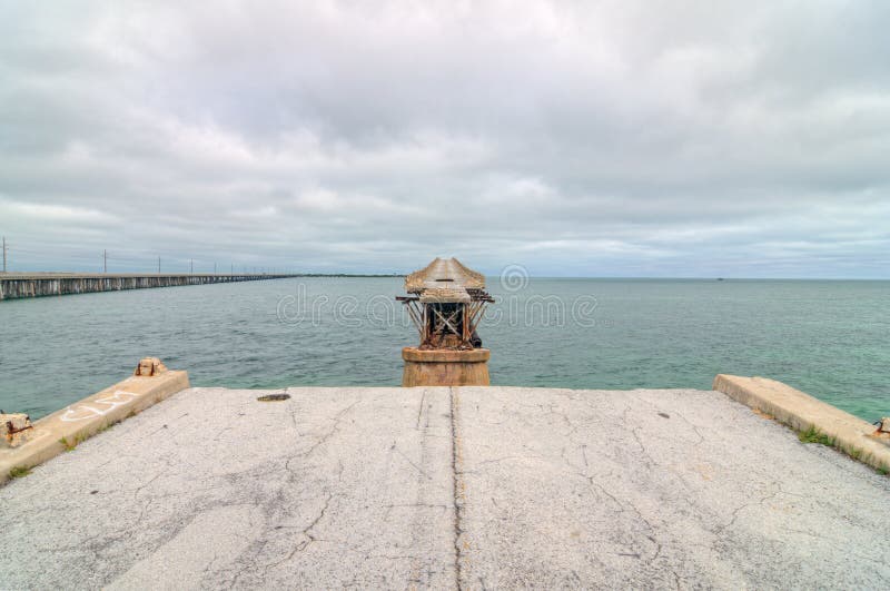 Old Seven Mile Bridge stock image. Image of beautiful - 54416665
