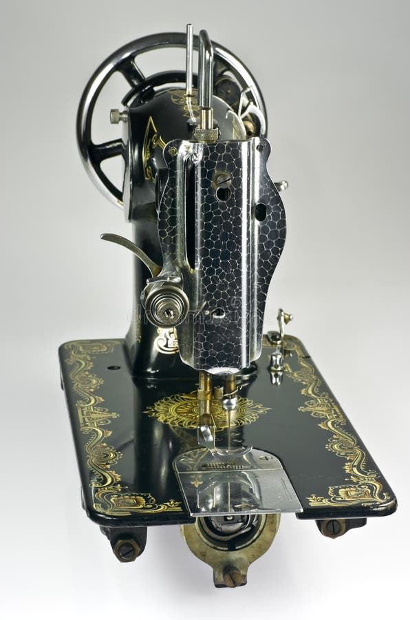 Old sewing machine stock image. Image of machinery, design - 18495973