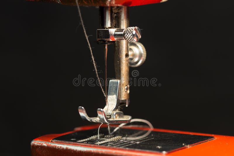 Old Sewing Machine Closeup, Handmade Concept Stock Photo - Image of ...