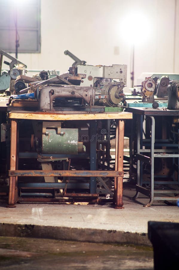 Disused machinery stock image. Image of sewing, work - 190505151