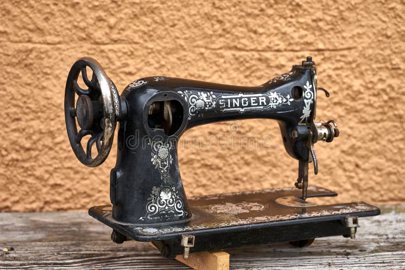 An Old Sewing Machine that Has Seenbetter Times Editorial Image - Image ...