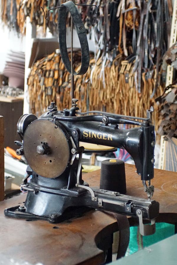 Sewing Machine at a Hat Factory Editorial Photography - Image of ...