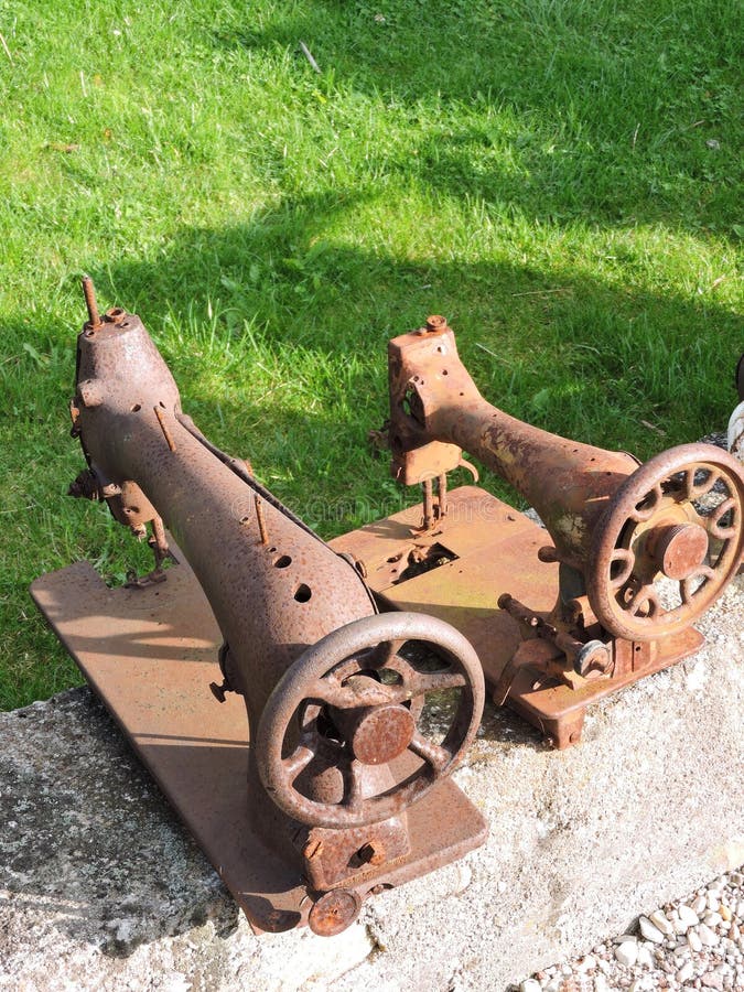 Old sewing machines stock photo. Image of texture, sewing - 60068798