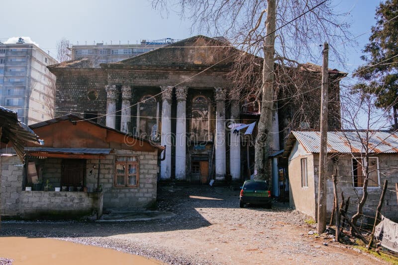 Old Shabby Houses in the Slum District Stock Photo - Image of ghetto ...