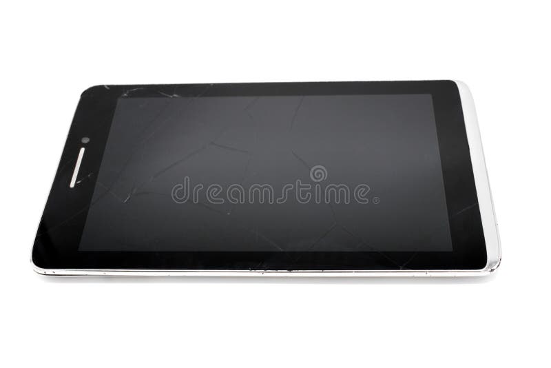 Old Shabby Smartphone with a Broken Screen Stock Photo - Image of ...