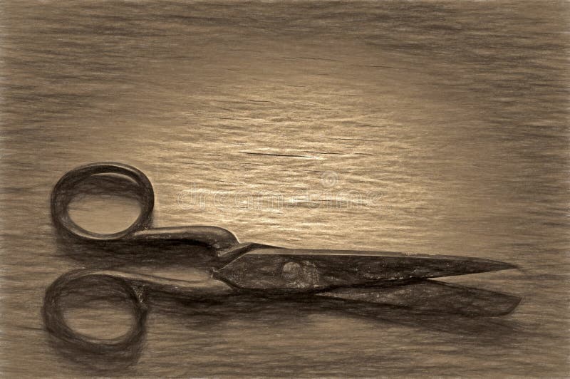 Old shears stock illustration. Illustration of shears - 48220638