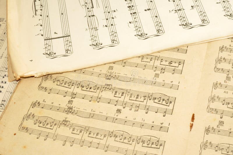 Old sheet music stock image. Image of musical, lyrics - 54862811