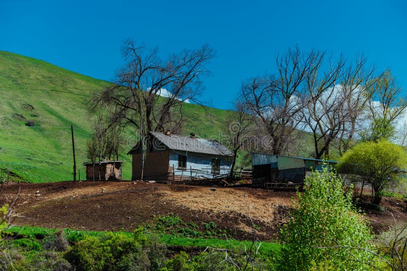 Old Shepherd S Hut on the Hill Stock Photo - Image of asia, summer ...