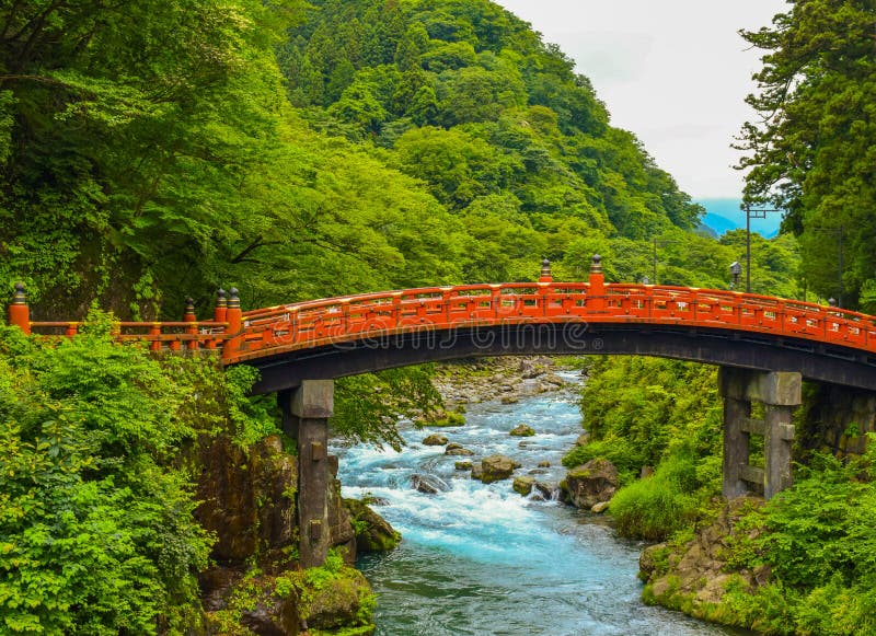 Shinkyo Bridge in Nikko in Japan Stock Photo - Image of river, beauty ...