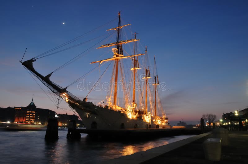 Sail ship command post stock photo. Image of wood, post - 23681512