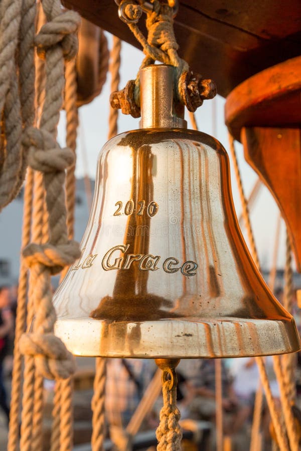 Old ship bell stock image. Image of grace, bell, sail - 58445983