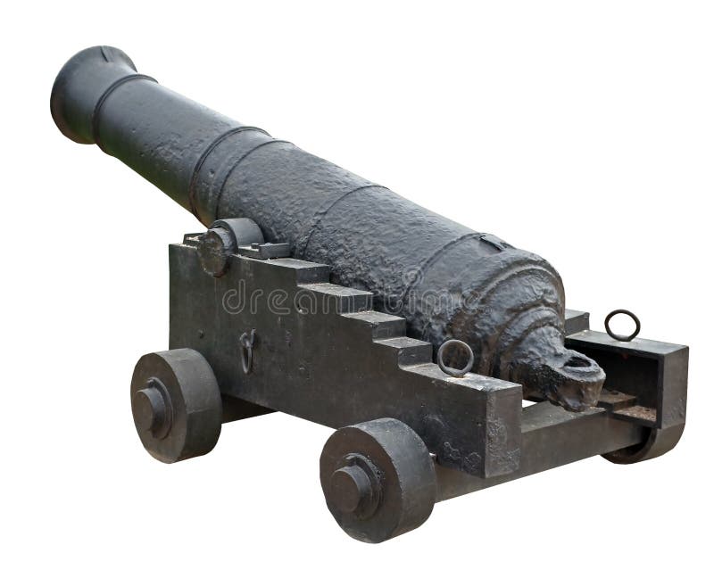 Age-old ship cannon stock image. Image of rust, forces - 30023527