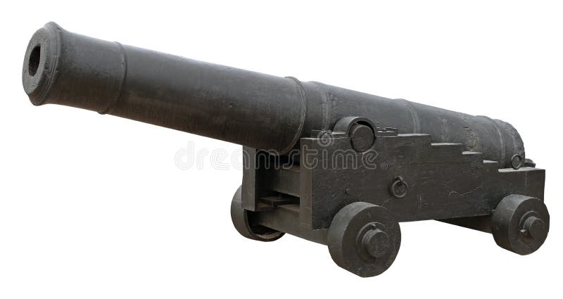 Age-old ship cannon stock image. Image of rust, forces - 30023527