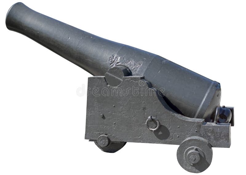 Age-old ship cannon stock image. Image of rust, forces - 30023527