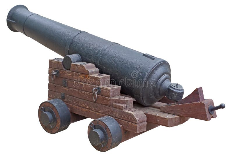 Age-old ship cannon stock image. Image of rust, forces - 30023527