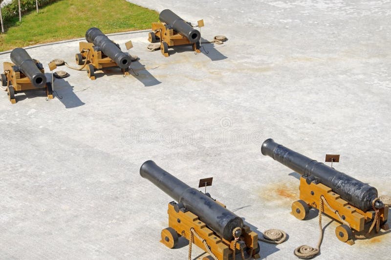 Old Ship Cannons in the Museum Editorial Photo - Image of antique, fort ...