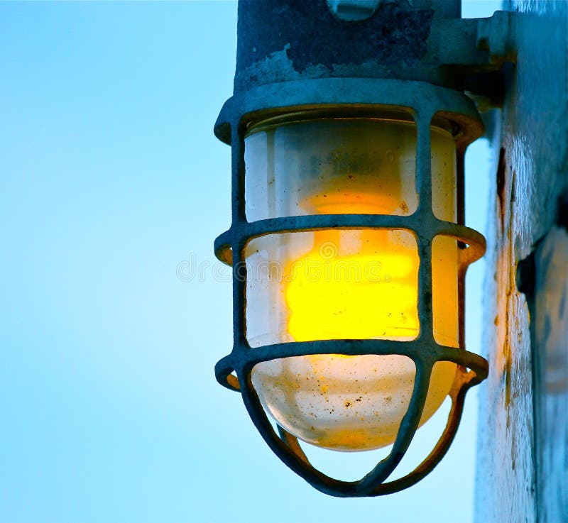Old ship lantern stock photo. Image of boat, bulb, lantern - 24936836