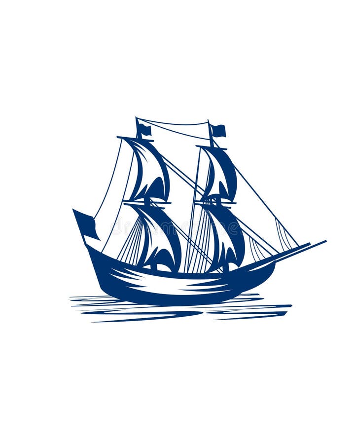 Old Ship Logo , Boat Logo Vector Stock Illustration - Illustration of ...
