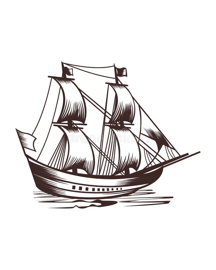 Old Ship Logo , Boat Logo Vector Stock Illustration - Illustration of ...
