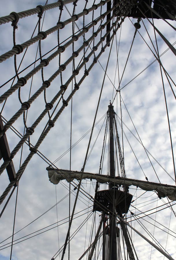 Old ship photo detail stock photo. Image of harbor, rigging - 227676224