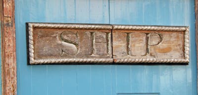 Old Ship Pub Sign stock photo. Image of sign, ancient - 32910146