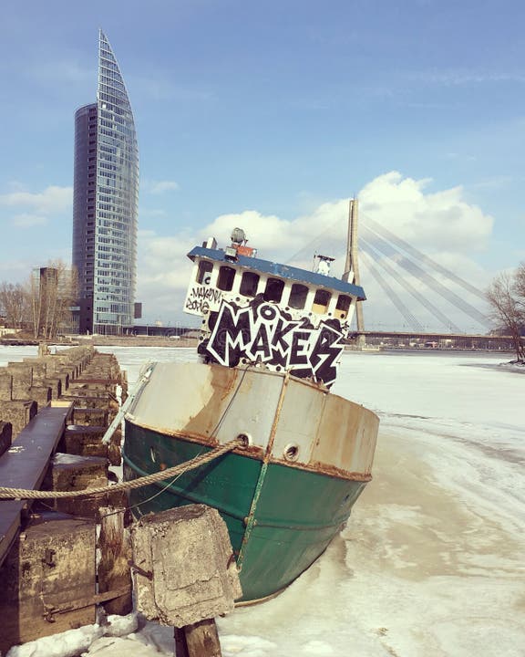 Old ship editorial stock image. Image of bridge, riga - 116120569