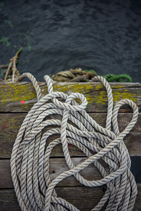 Old ship rope stock image. Image of dirty, cord, circle - 103273507